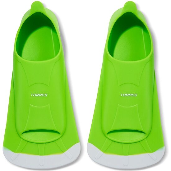 Ласты для бассейна Torres F02, SWF022401GR, р. EU 34-36 (XXS), салатово-серый