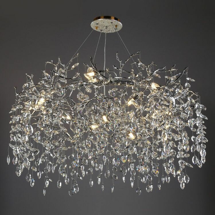 Роскошный люстра из хрусталя в современном стиле для гостиной с ветвями для спальни