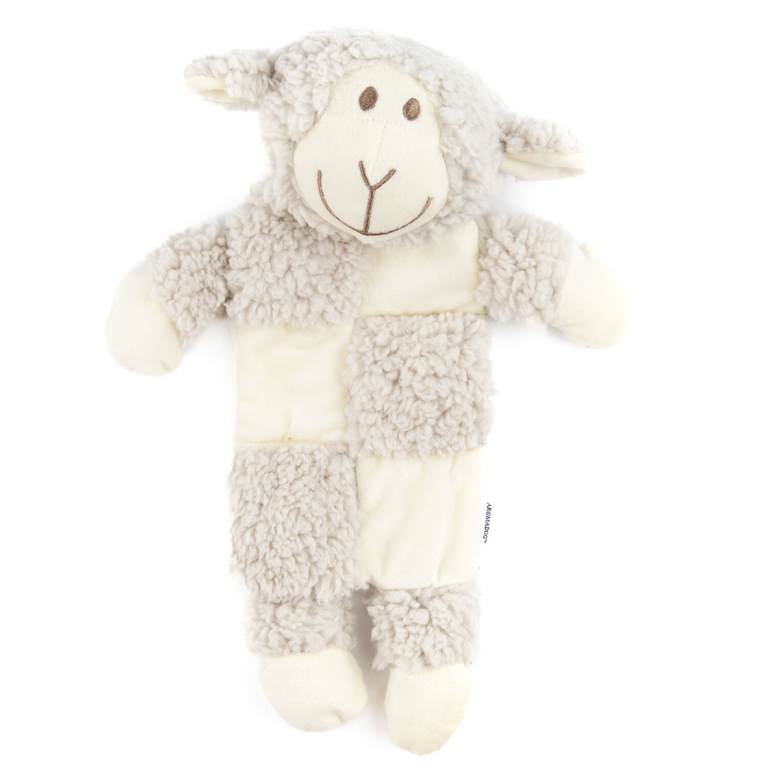 Игрушка AROMADOG Senior для собак Овечка 30 см с 3 пищалками, серый VLT-MPG867983