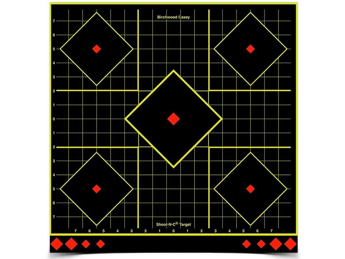 Мишень осыпающаяся Birchwood ShootNC Sight-In Target 17.25 5шт.