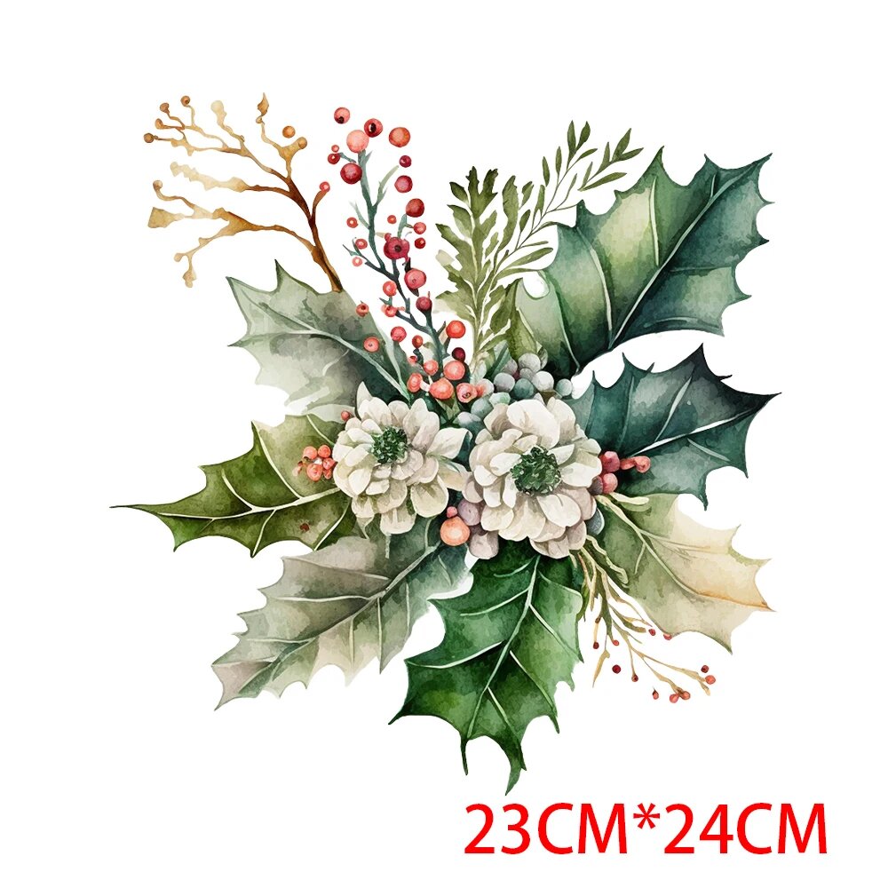 Наклейка на теплопередачу букет цветов, 23x24см, SXTH00081-5