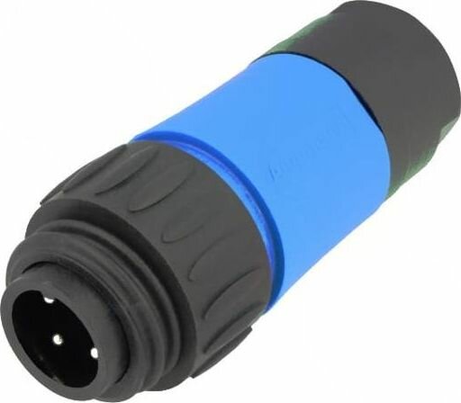 Разъем AMPHENOL C016 20H003 100 10 круглый вилка на провод PIN 0,166666667 "папа" зажим под винт, 1 шт