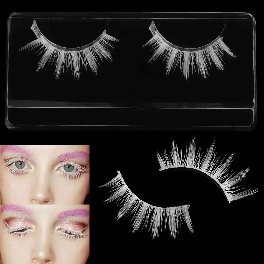 Синтетические накладные ресницы Beauty White