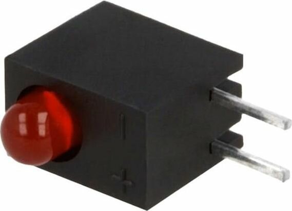 Светодиод KINGBRIGHT L-934CB/1SRD LED в корпусе красный 3мм Кол-во диод: 1 20мА 60 град. 1,85-2,5В 1шт