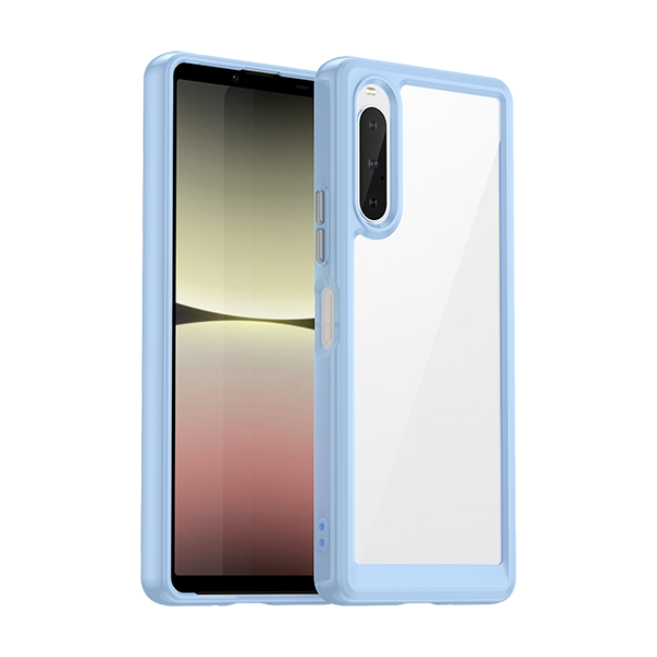 Чехол для Sony Xperia 10 V Caseport противоударный с синими рамками