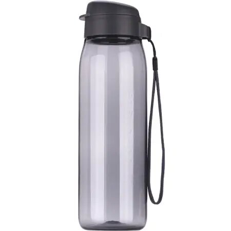 Бутылка Tupperware Lehuo 750ML, пластик, носик для питья, с ремешком, Urban Gray