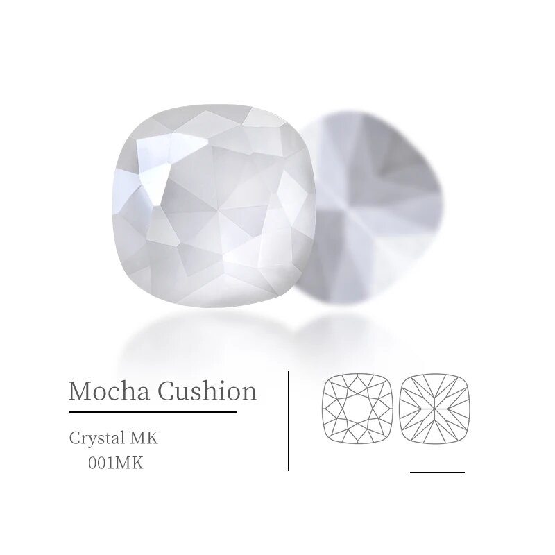 Стразы Crystal MK, 12mm, 10шт, подушкообразные