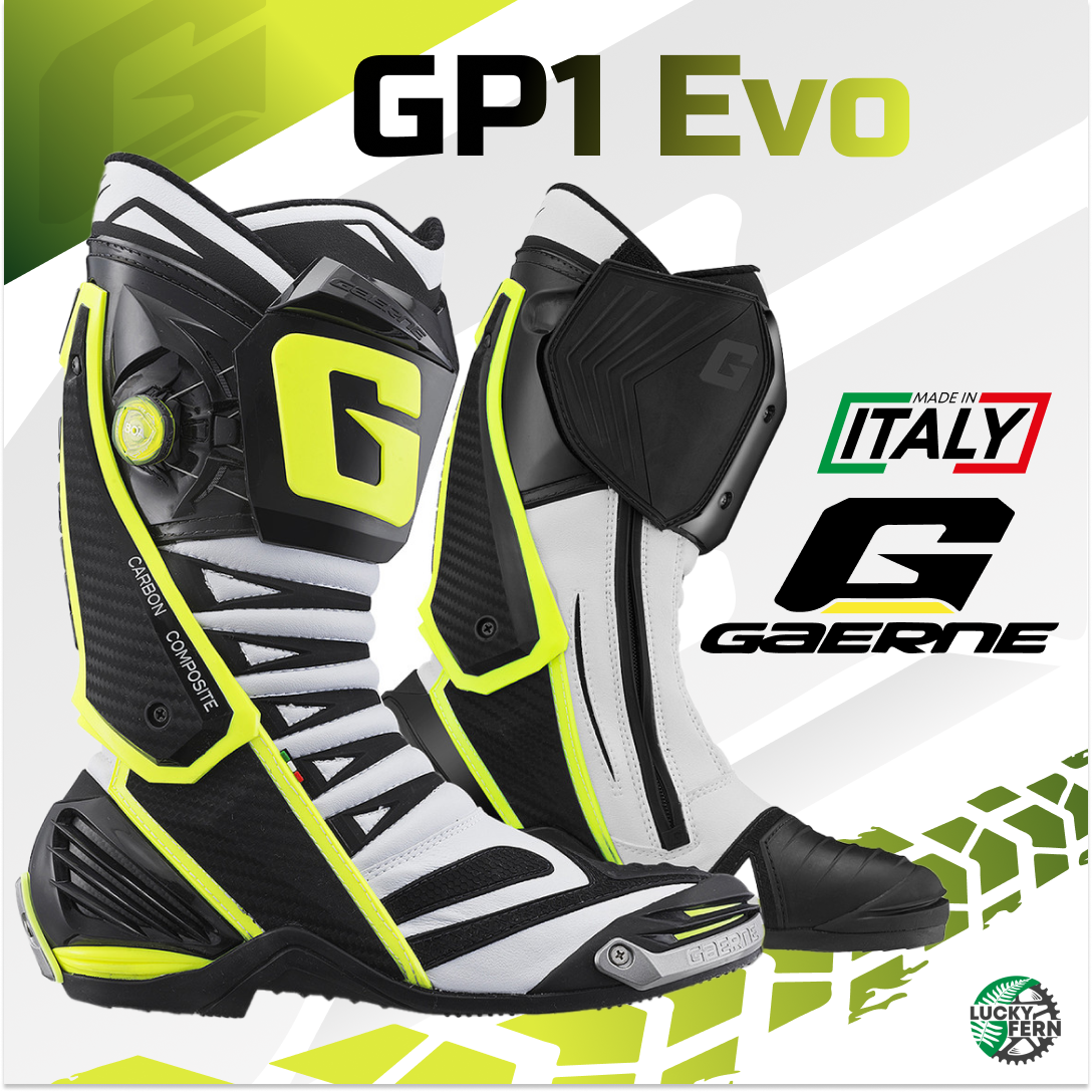Мотоботы Gaerne GP1 Evo White/Black/Yellow 43
