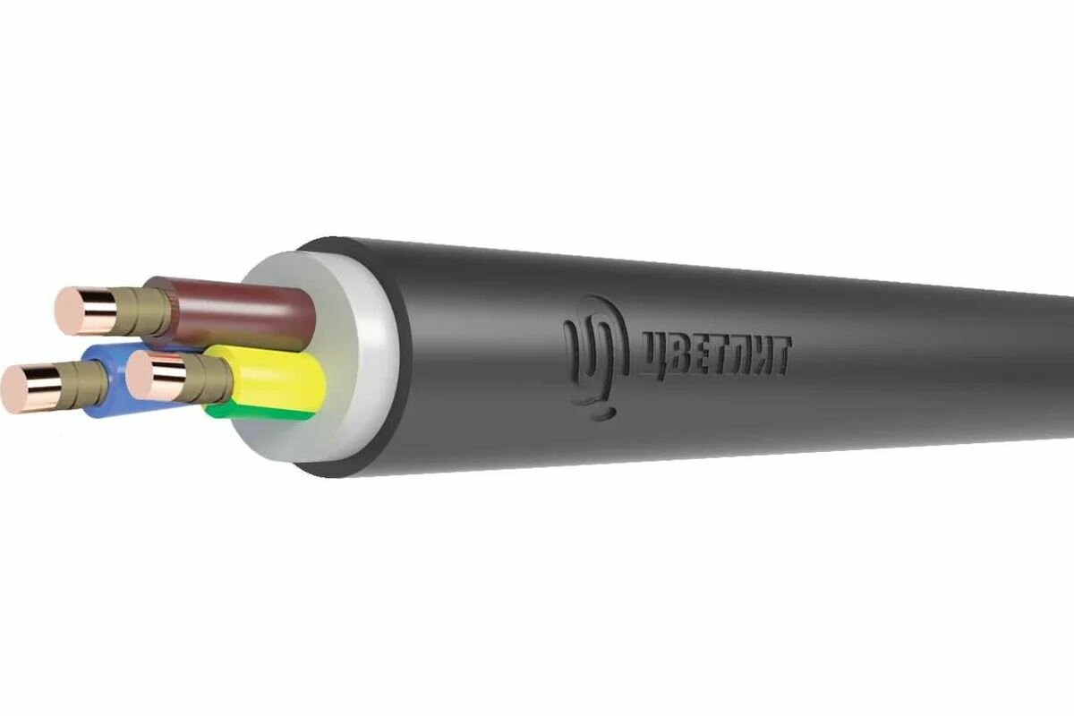 Огнестойкий кабель Цветлит ВВГнг(А)-FRLS 3x1,5ок(N, PE)-0,66 бухта 100м 00-00148770