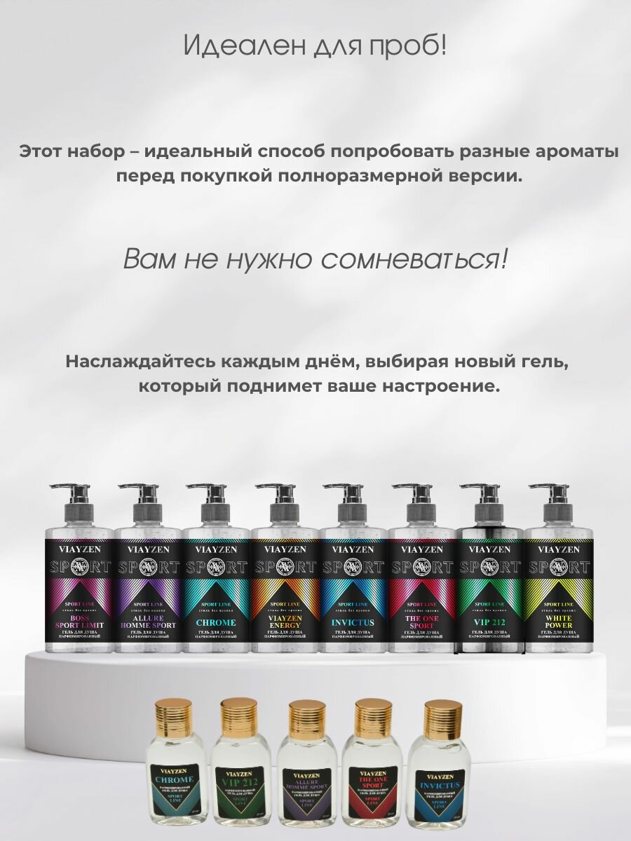 Набор мини гелей для душа — фото 1