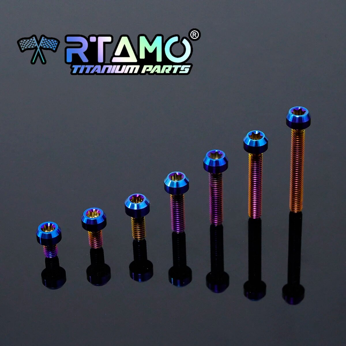 RTAMO Титановые болты M4X6/8/10/15/20/25/30 для велосипеда и мотоцикла