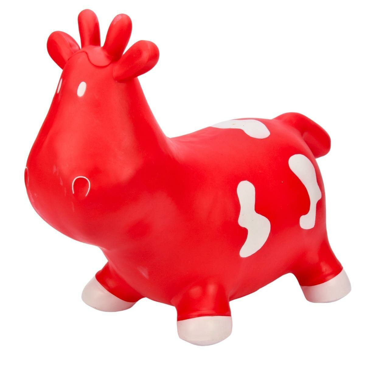 Животное-прыгун корова, красная с пятнами, 130 см, для активных игр и развития моторики
