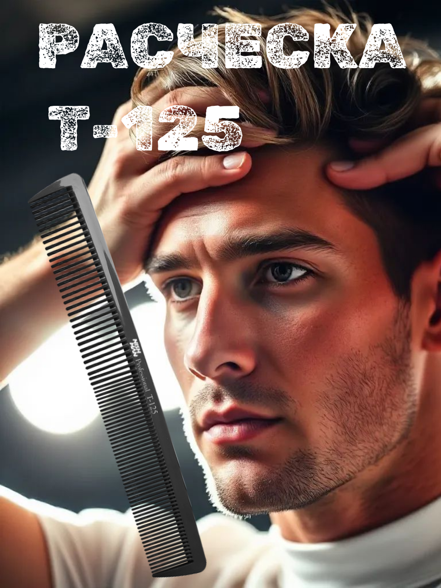 Расческа для стрижки NISHMAN HAIR COMB (CODE : T-125), для стрижки