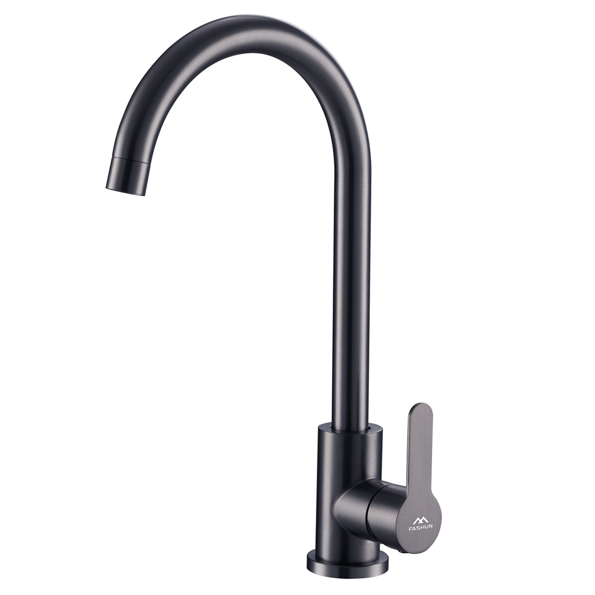 Смеситель для кухни "Fashun", нержавеющая сталь, цвет: графит (A54001N-17)