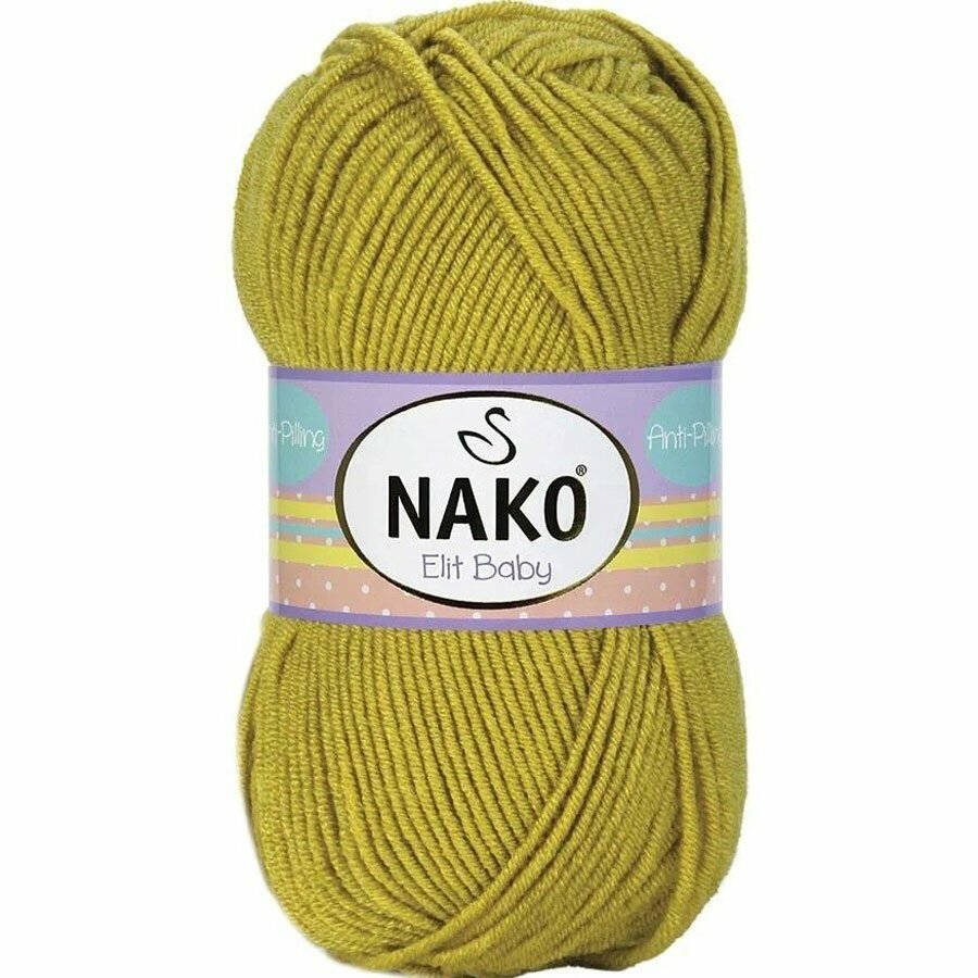 Пряжа Nako ELIT BABY 6687 липа (5 мотков)