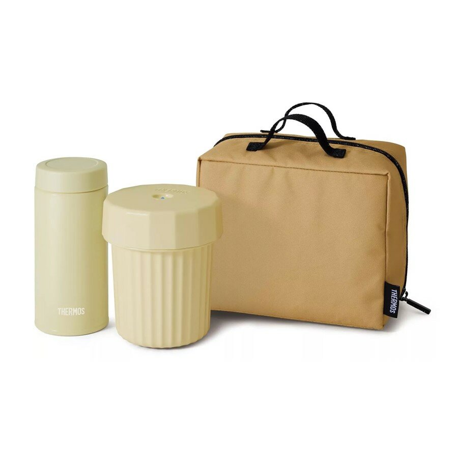 Термос для еды с контейнерами и сумкой THERMOS JEC-1000 BE 1л (песочный)