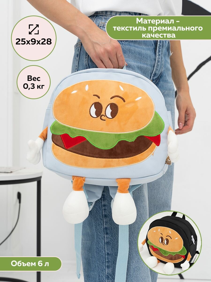 Рюкзак детский школьный городской спортивный портфель SB56-12 blue