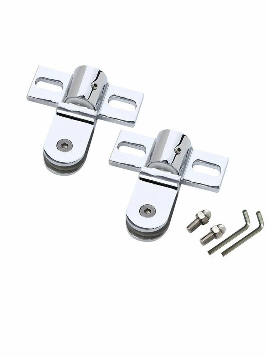 Петля 2 шт из нержавеющей стали для душевой кабины. Зажим для стеклянной двери душевого уголка или ограждения.