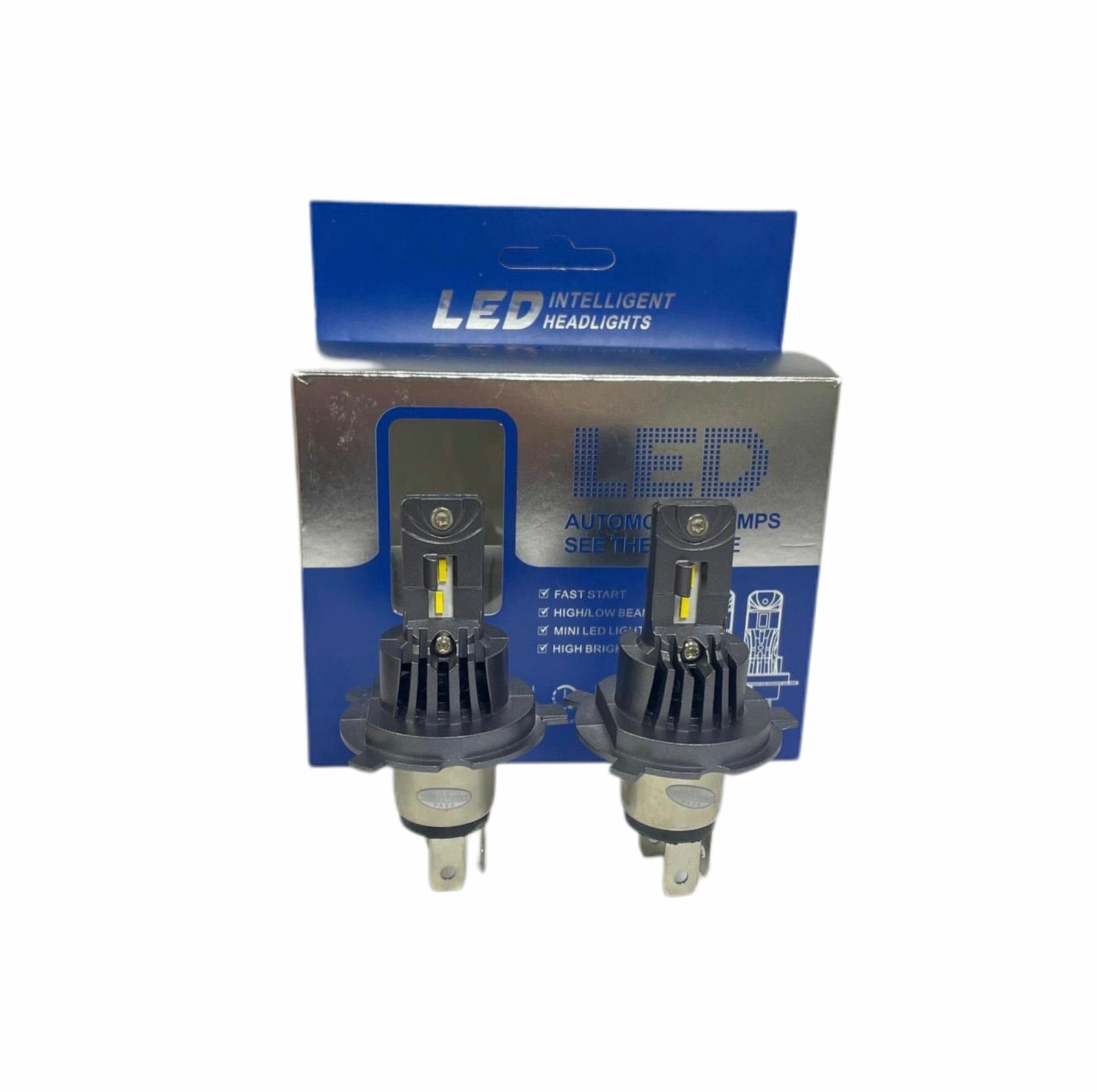 Диодные лампы H4 6000К 55W для Chevrolet Cobalt / Светодиодные лампочки для Шевроле Кобальт