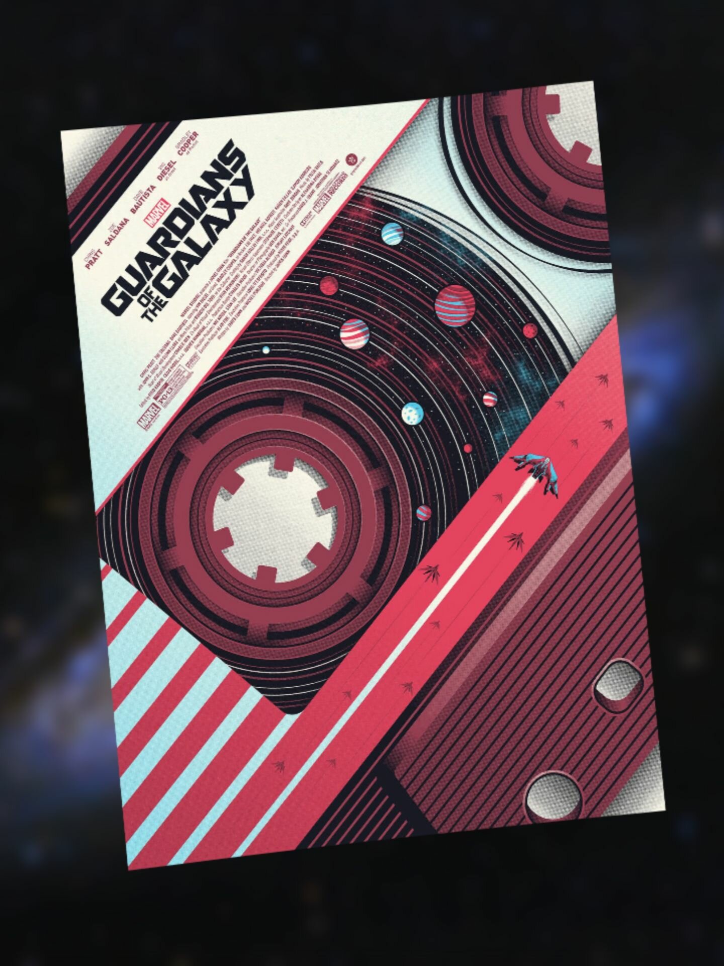 Постер "Стражи галактики" в стиле pinterest, формат А3, 297 х 420 мм, глянцевый