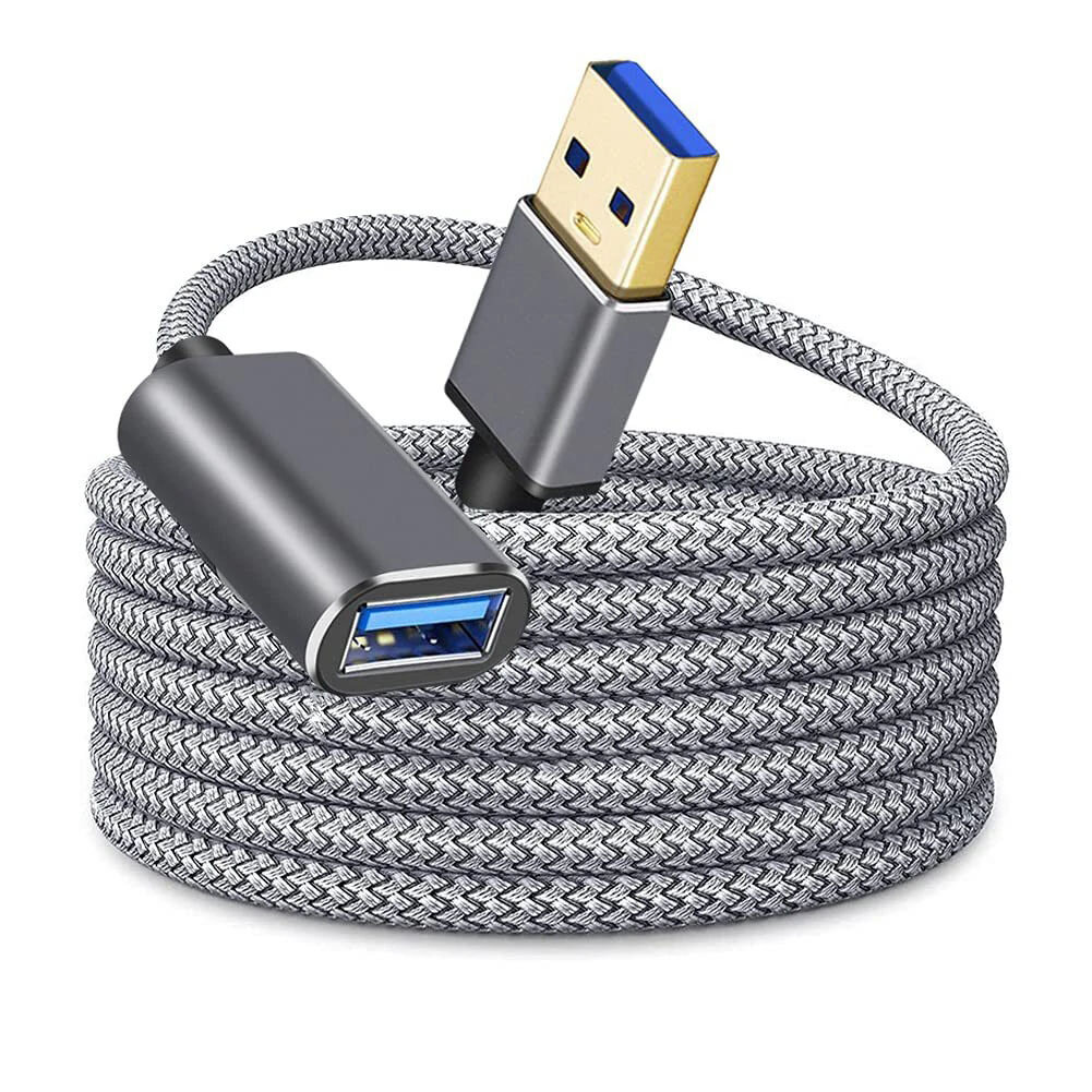 Удлинительный кабель USB 3.0 с разъемами «папа-мама», кабель передачи данных, нейлоновый плетеный удлинительный кабель USB3.0 для ПК, ТВ, принтера, камеры, кабеля