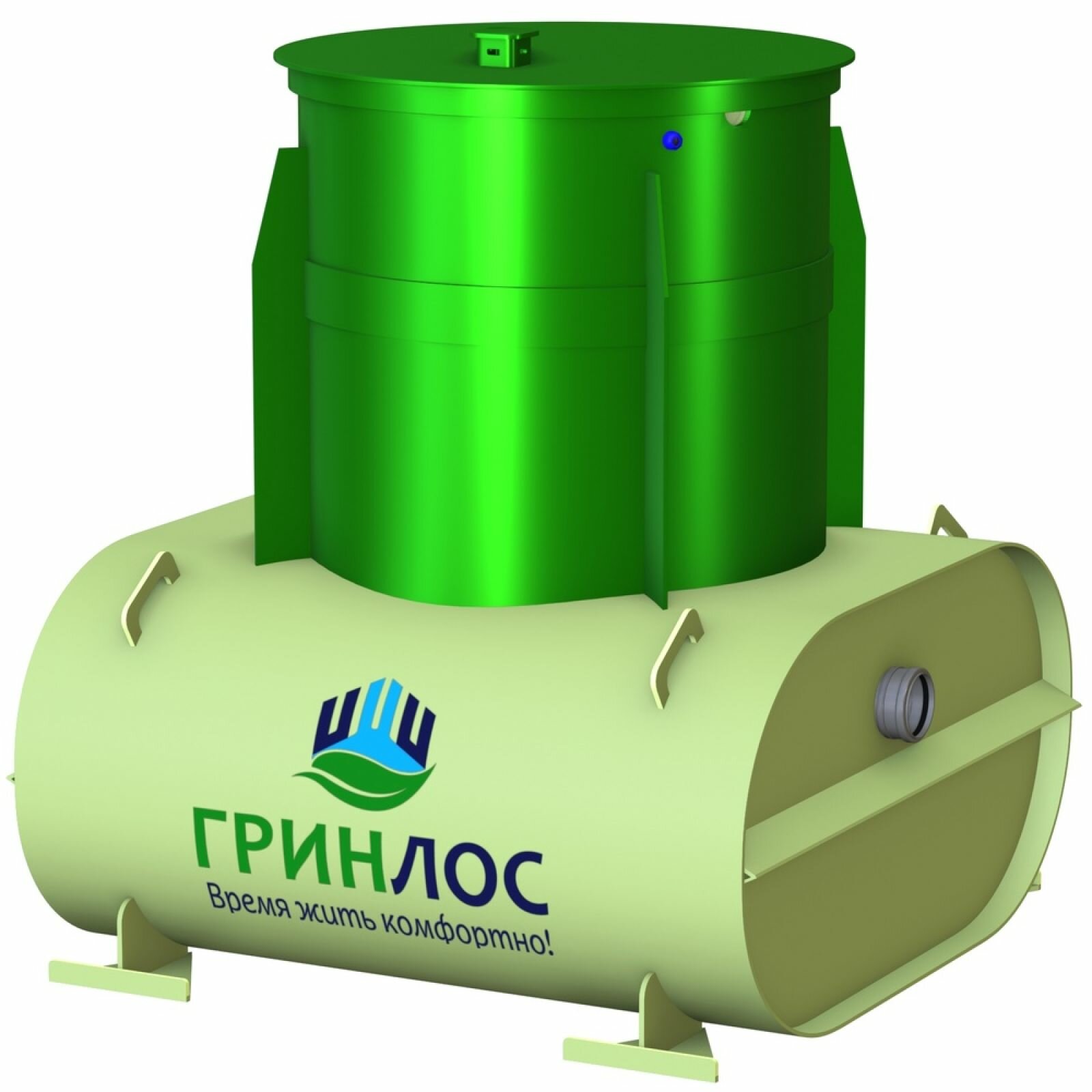 Септик для дома Гринлос Аэро Лайт 5 НК Лонг (1 м3/сут, самотечный, на 5 человек)