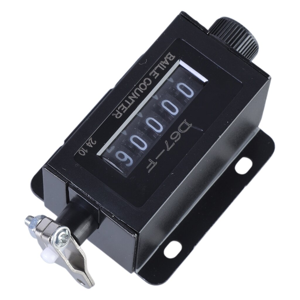 D67-F 5-значный механический счетчик ходов, черный корпус, 0-99999, механический сбрасываемый счетчик кругов, счетчик шагов
