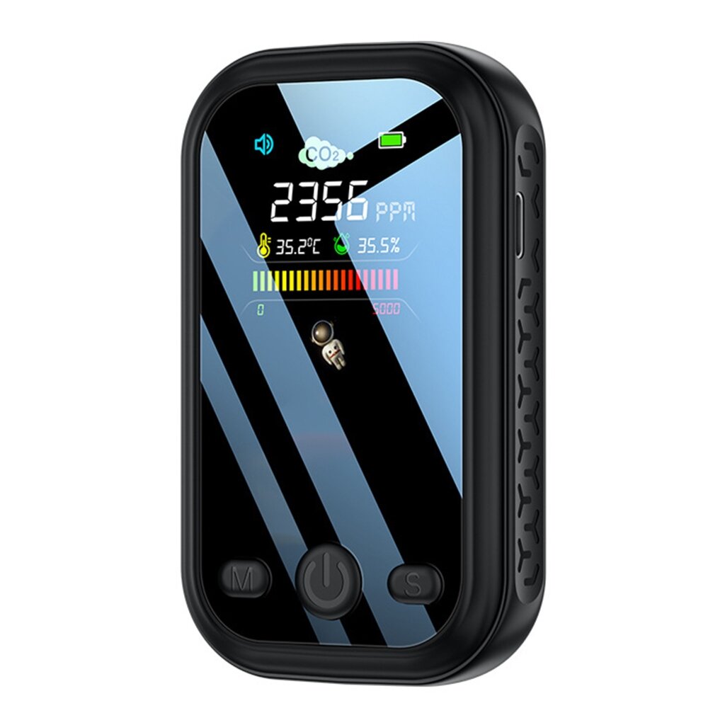 Детектор углекислого газа CO2, мониторы качества воздуха в помещении, портативный монитор CO2, тестер углекислого газа, для теплиц