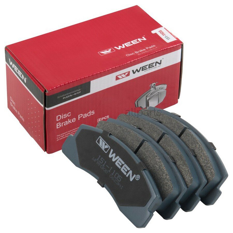 WEEN 151-1105 Тормозные колодки дисковые передние LADA Niva (2121-21214) 4x4 CHEVROLET Niva