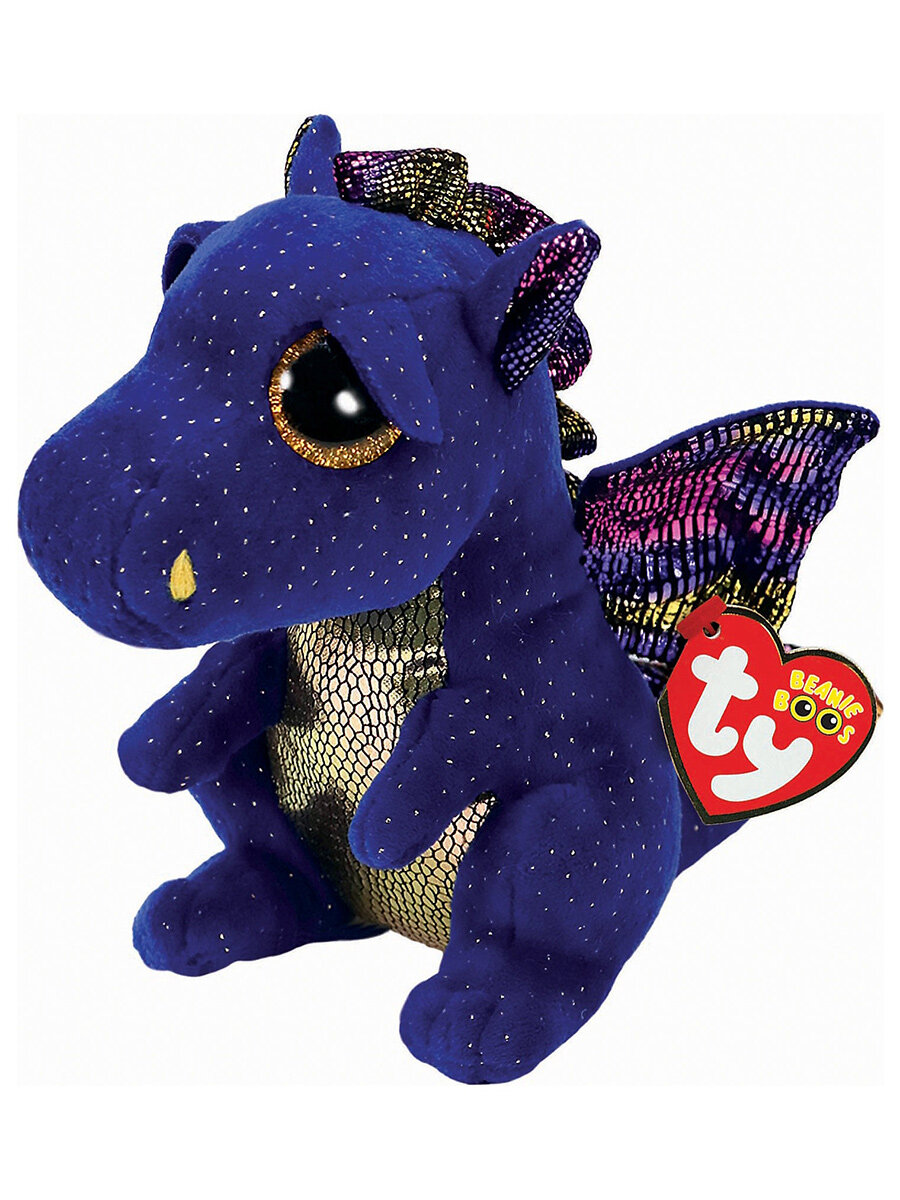 TY Мягкая игрушка Дракон Сафир фиолетовый 15 см 36879 с 3 лет