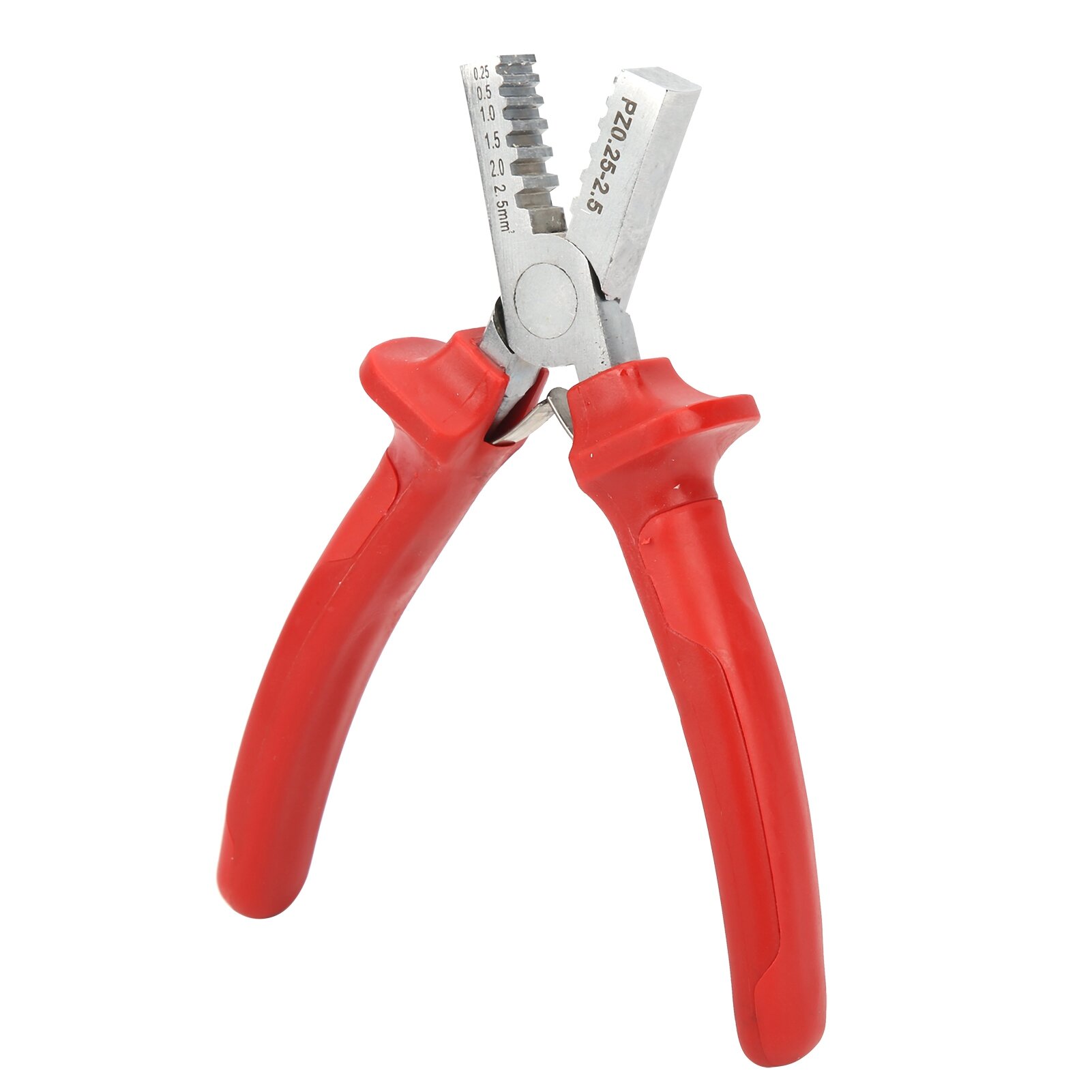 PZ0.252.5 Cable Pliers Red 0.252.5mm Wire Crimping Stripper Electrician Tools