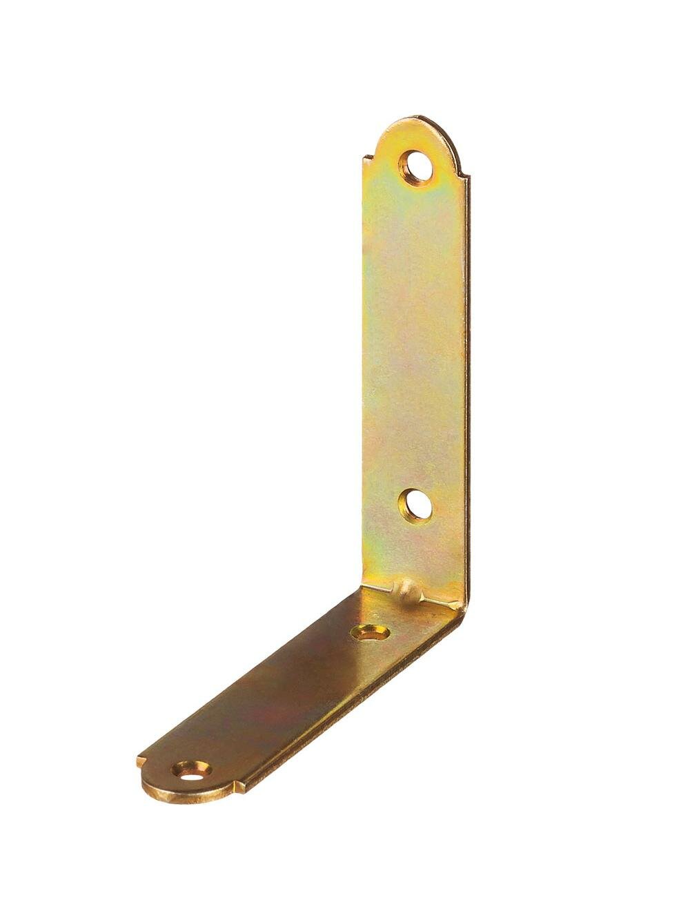 Набор Уголок мебельный узкий УМ-2.0, 75х75х17 х 2мм, желтый цинк, ЗУБР {31031-75} (1 шт) (2 шт)