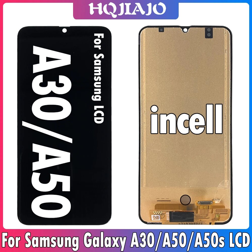 ЖК-дисплей 6,4 дюймов incell для Samsung Galaxy A30, ЖК-дисплей, сенсорный экран, дигитайзер в сборе для A50, фотодисплей