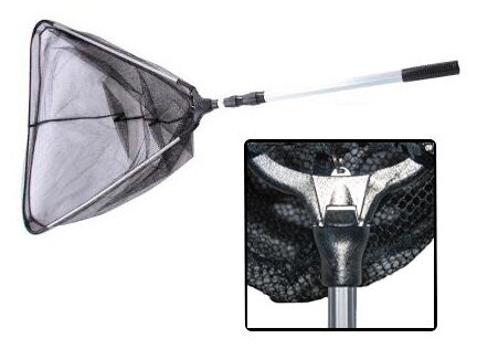 RUBICON Подсачек Rubicon 70965-6060 (капрон, 2,3м, 60x60см, крепление металл)