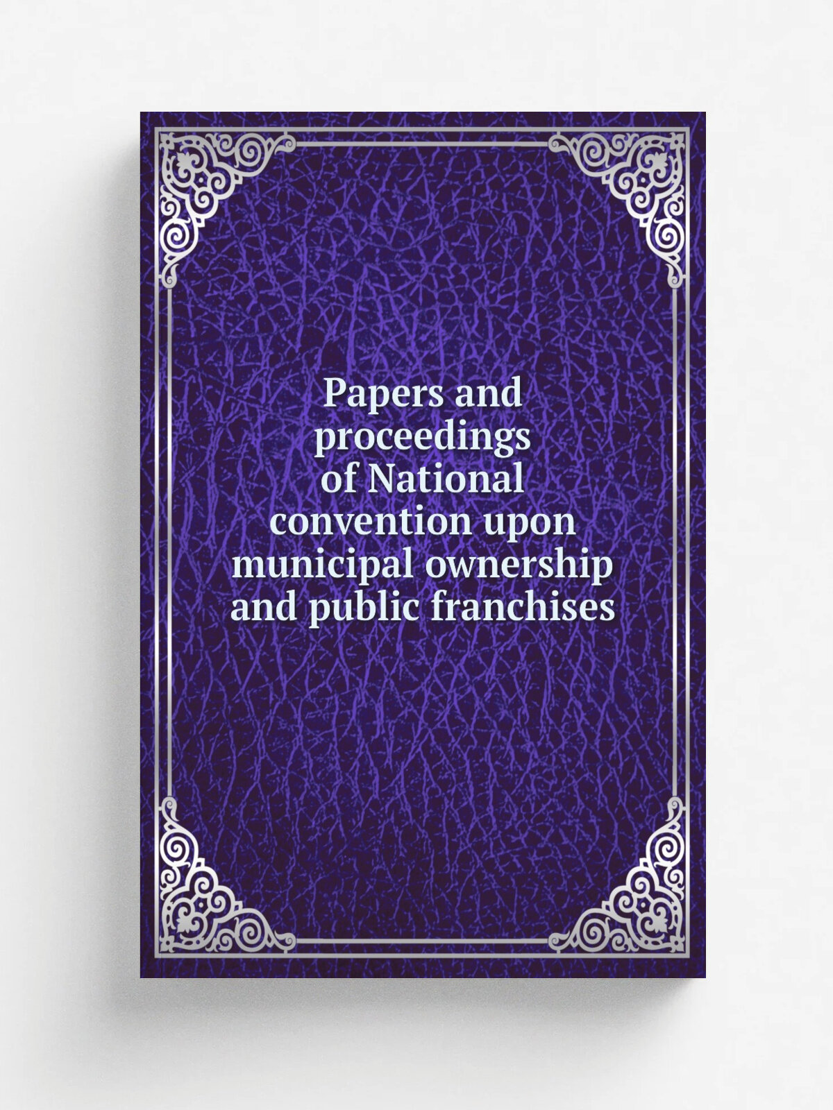Papers and proceedings of National convention upon municipal ownership and public franchises