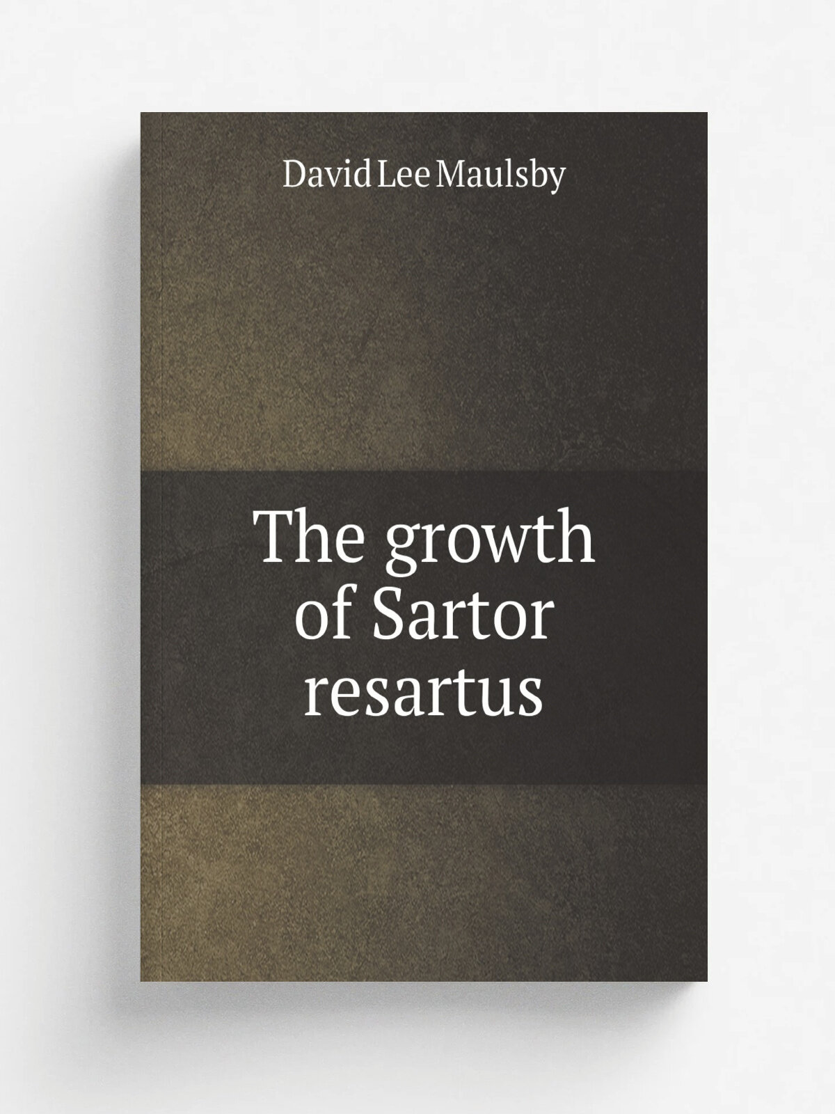 The growth of Sartor resartus