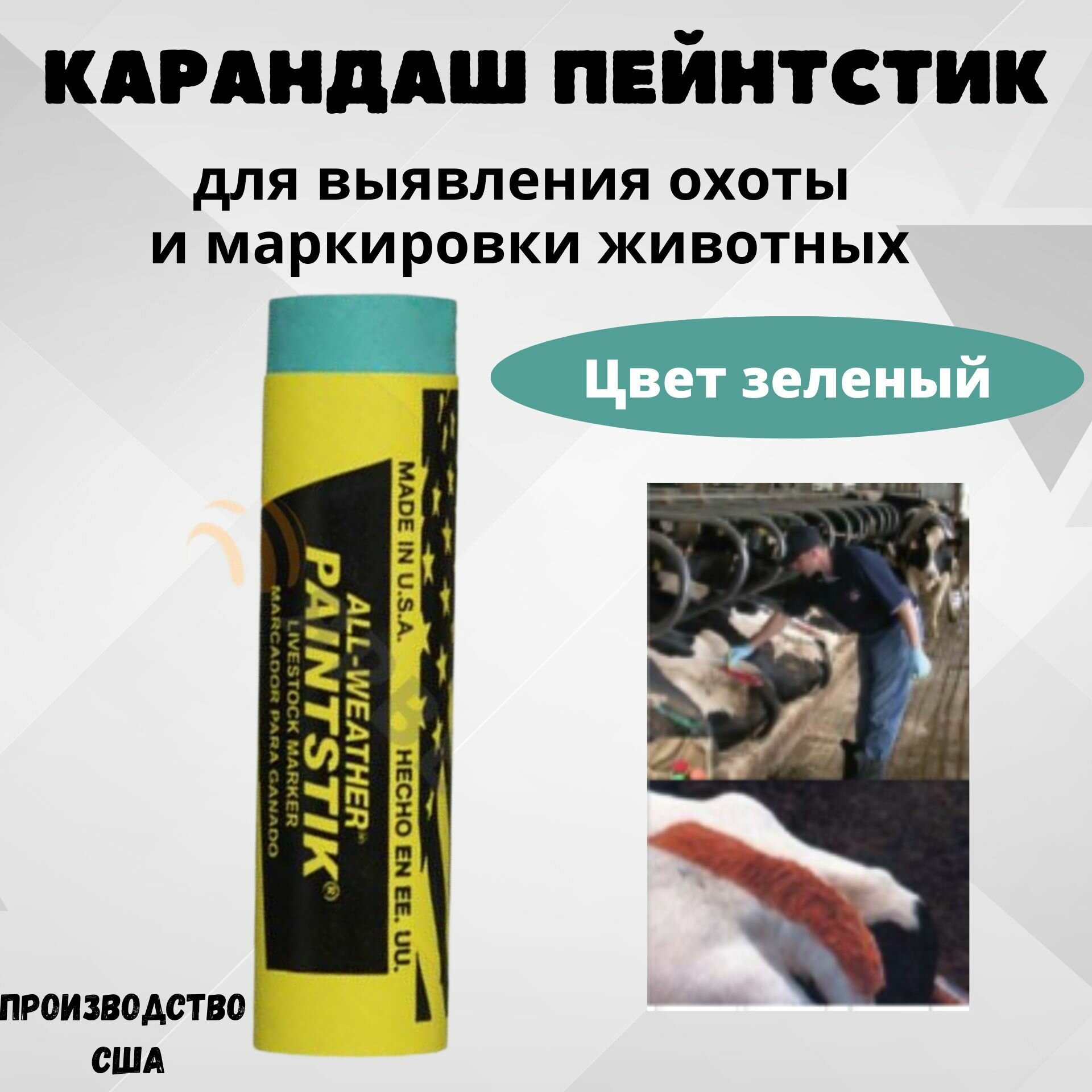 Карандаш Пейнтстик для выявления охоты, зеленый