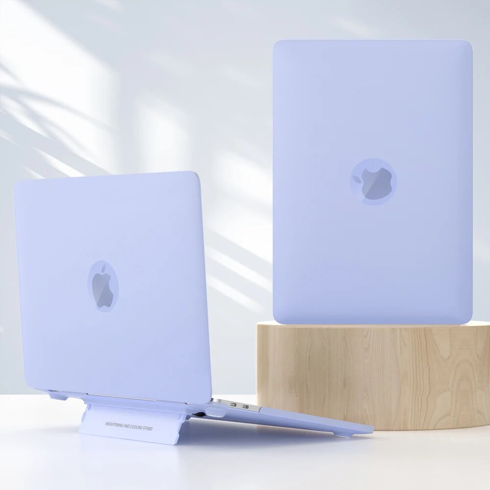 Чехол с охлаждающей подставкой EGYAL для MacBook Air Pro 16 M4 M1 M2 M3, Lavender Purple