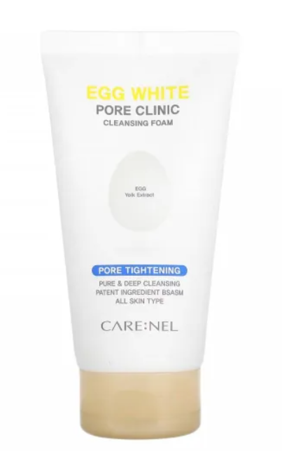 Пенка для лица очищающая Care: NelL Egg white pore clinic cleansing foam, 150 мл