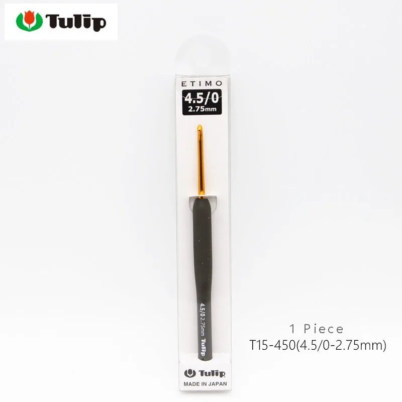 Крючок для вязания Tulip Etimo 4.5/0 (2.75 мм), черный