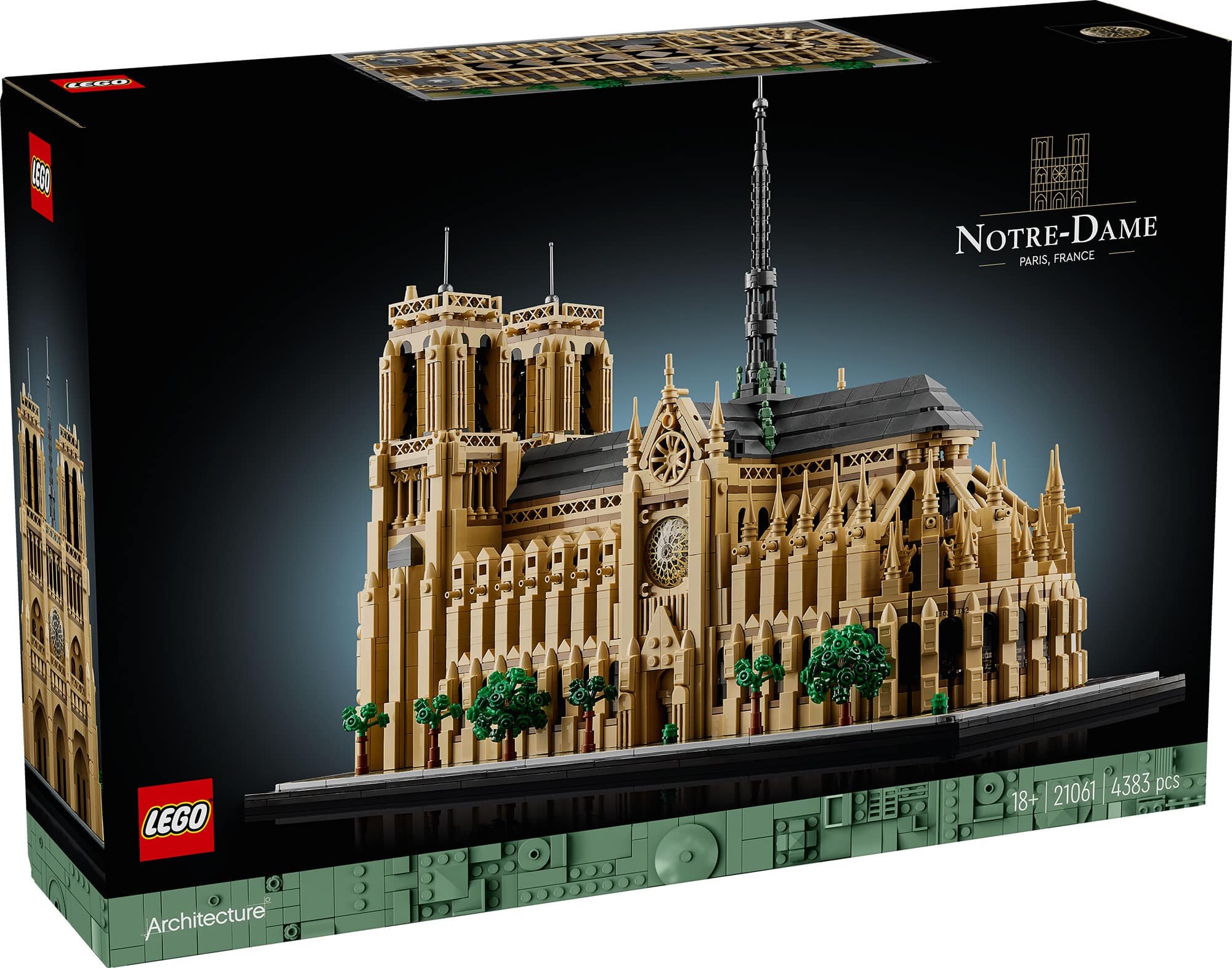 Legо 21061 Аrсhitecturе Nоtre Dame Cathedral (новинка июнь 2024)
