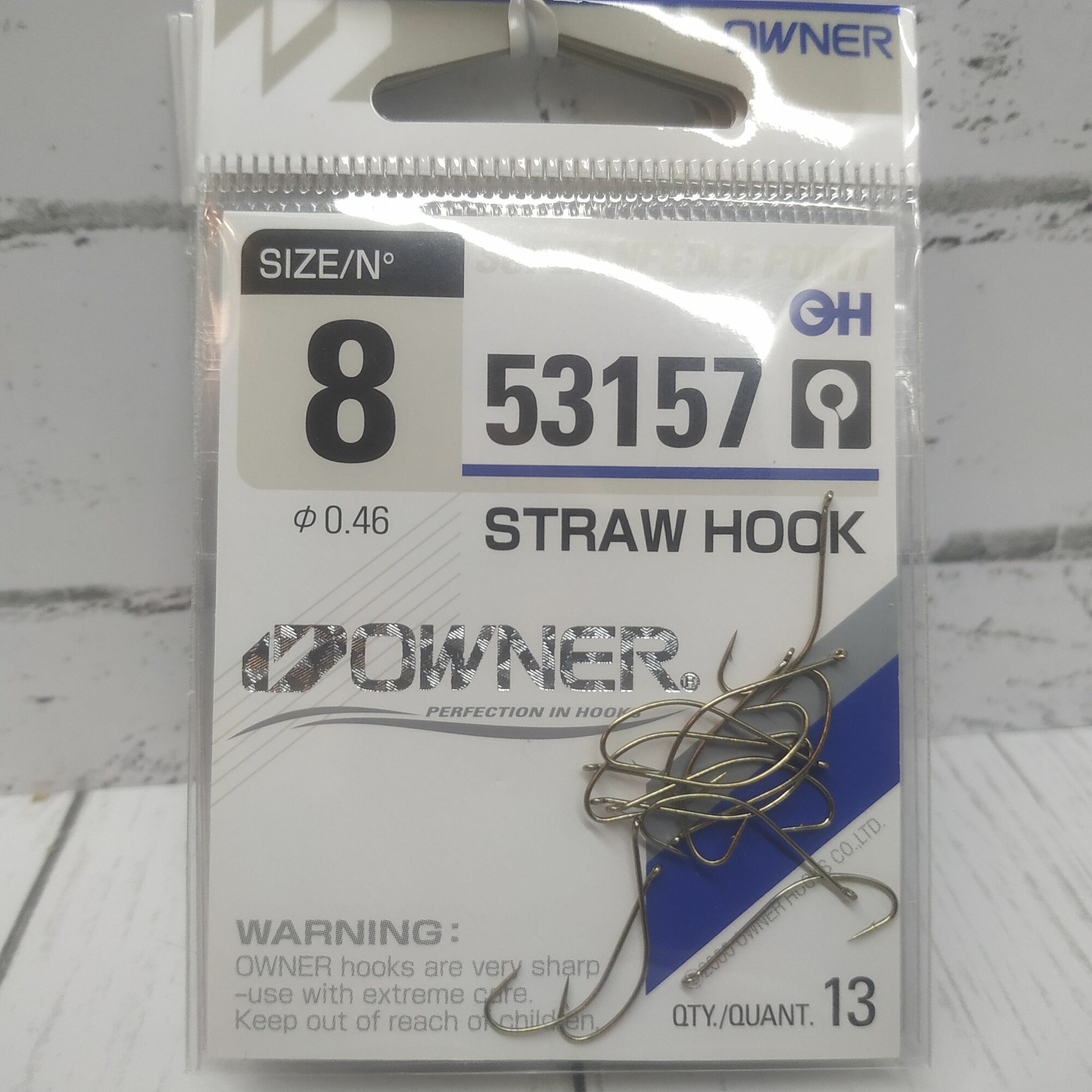 Крючки рыболовные Owner Straw Hook 53157-BR"ORIGINАL" №8-5уп (65шт)