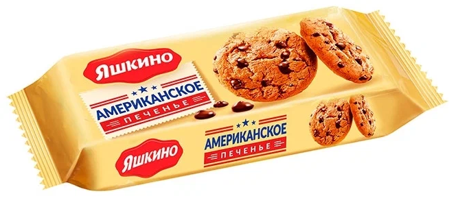 Печенье сдобное Яшкино Американское, 200 гр