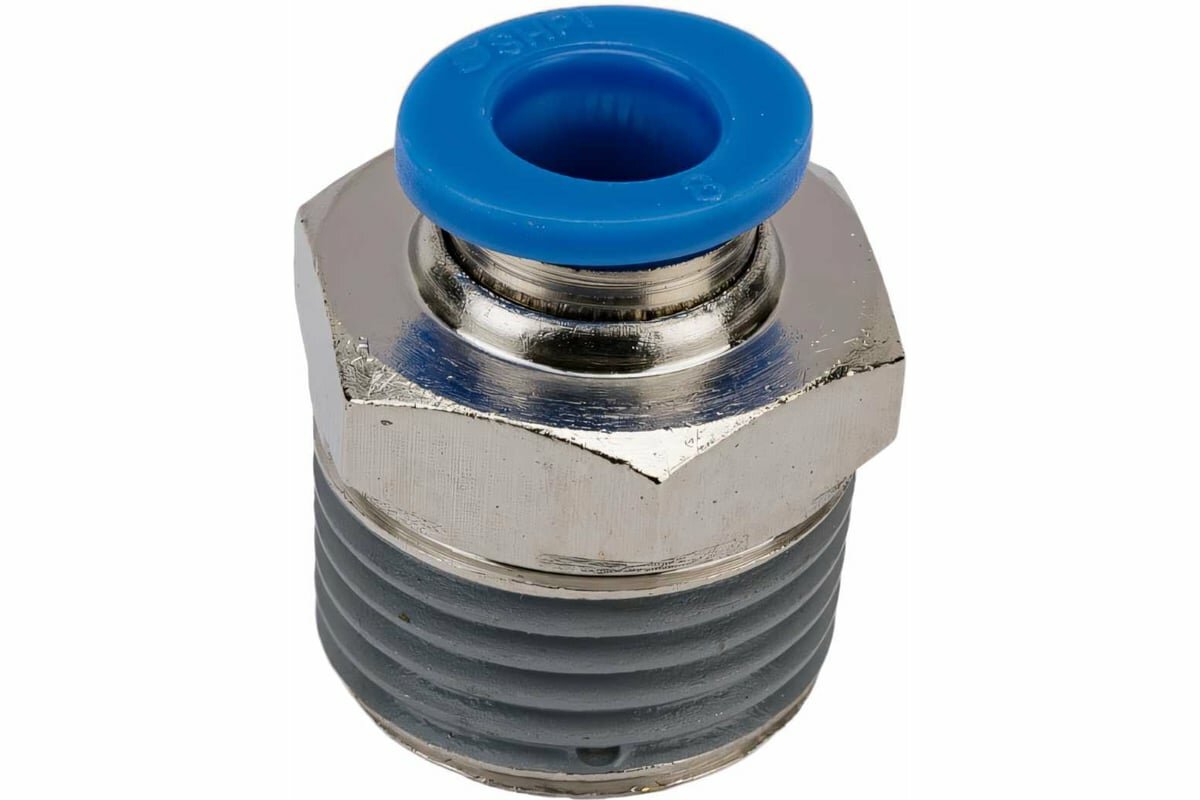 SHPI PC 08-R04 Фитинг цанговый прямой с наружной резьбой 1/2M для трубки Ø8 мм