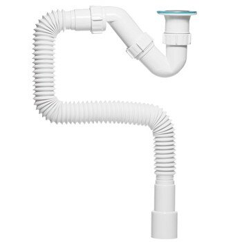 Сифон для поддона инкопласт BT8080 1-1/2х40 мм с гофрированной трубой 40х40/50 мм (800 мм)