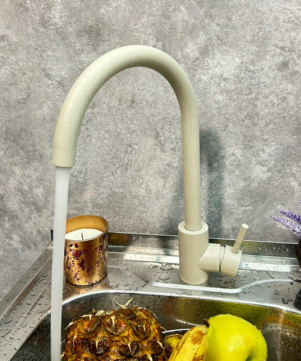 Смеситель для кухни из нержавеющей стали Hansen HN53304-B Бежевый