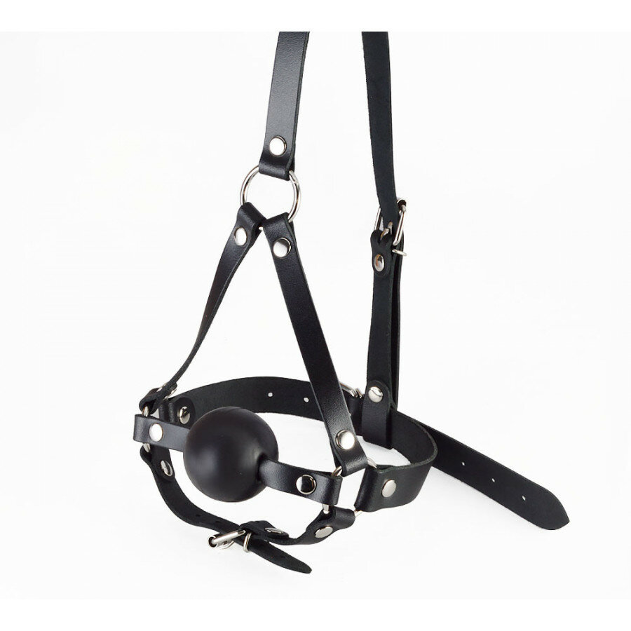 Кляп-шар со сбруей на голову 3007-1