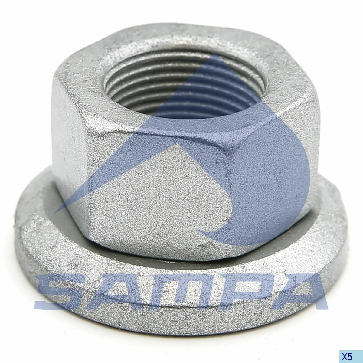 Гайка колесная с вращ. юбкой M22x1.5 SW32 H 27 020.451 SAMPA