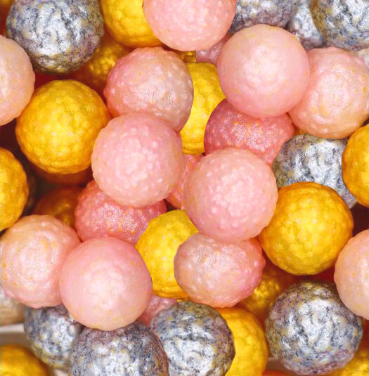 Декор Шарики фактурные перламутровые 17 мм. Mr.Flavor, 45 гр.