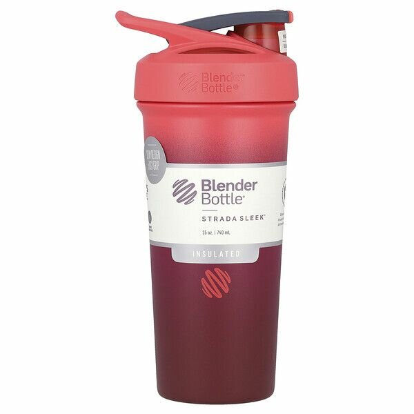 Шейкер спортивный, Blender Bottle, Sleek Sport, Sangria, цвет "Сангрия", 740 мл (25 унций)